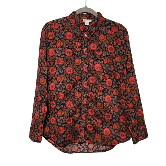 Sundance | Tops | Sundance Floral Retro Inspired Boho 0 Cotton Button ...
